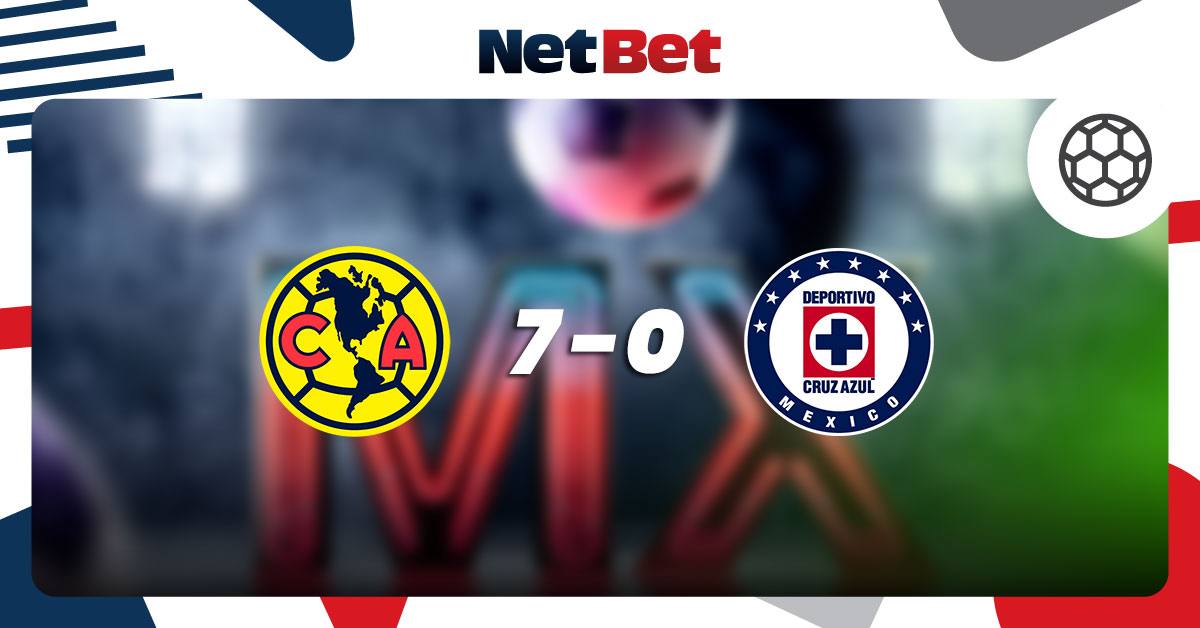 América vs Cruz Azul: Goleada histórica en el Clásico Joven